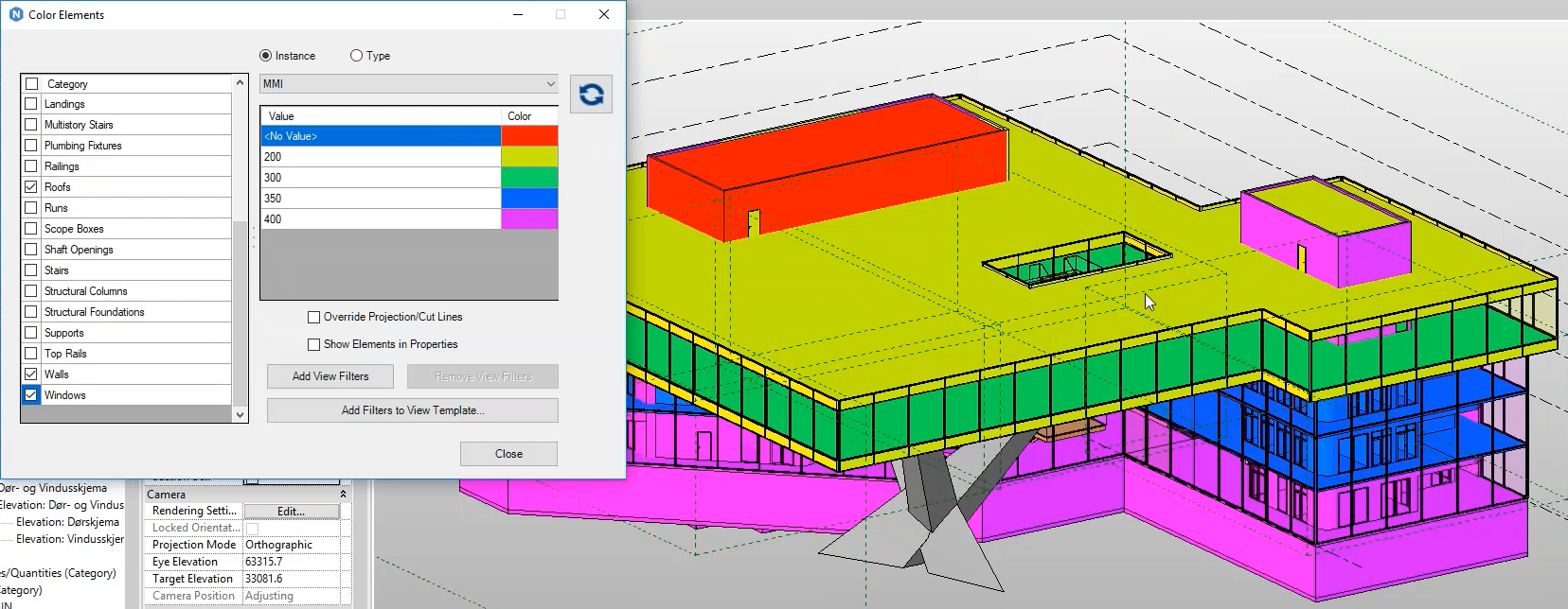 Colour Elements - Take control of the 'I' in your BIM model