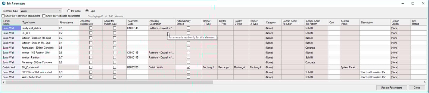 How to edit parameters on multiple elements - create customised edits ...