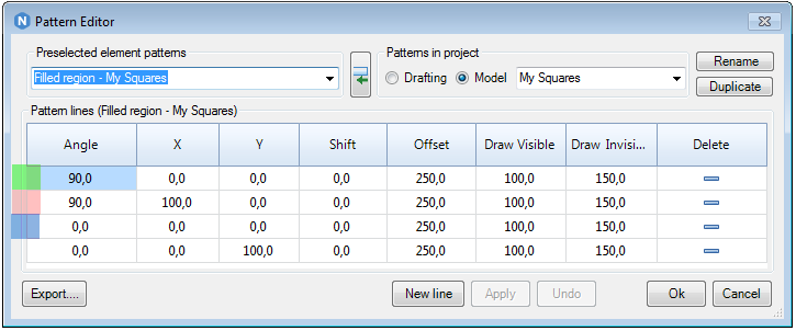 How to create Revit hatch patterns using Naviate Pattern Editor