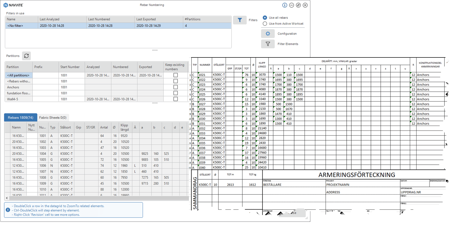3D reinforcement in Revit with Naviate Structure and Naviate Rebar ...