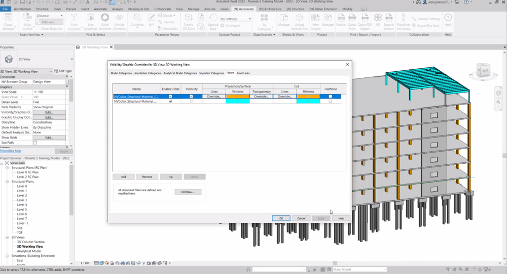 Color Elements for Structural engineers - identify materials and level ...