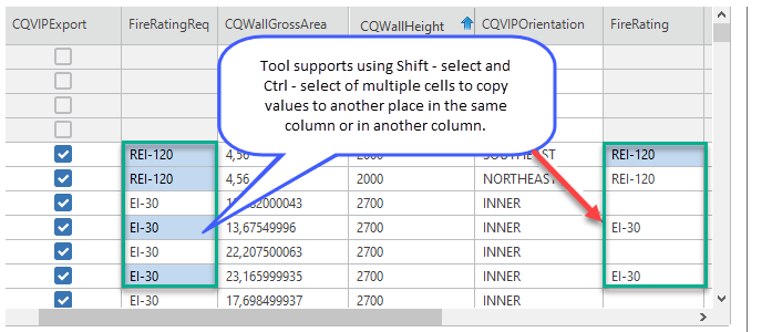 Edit parameter values on multiple elements with Naviate for Revit