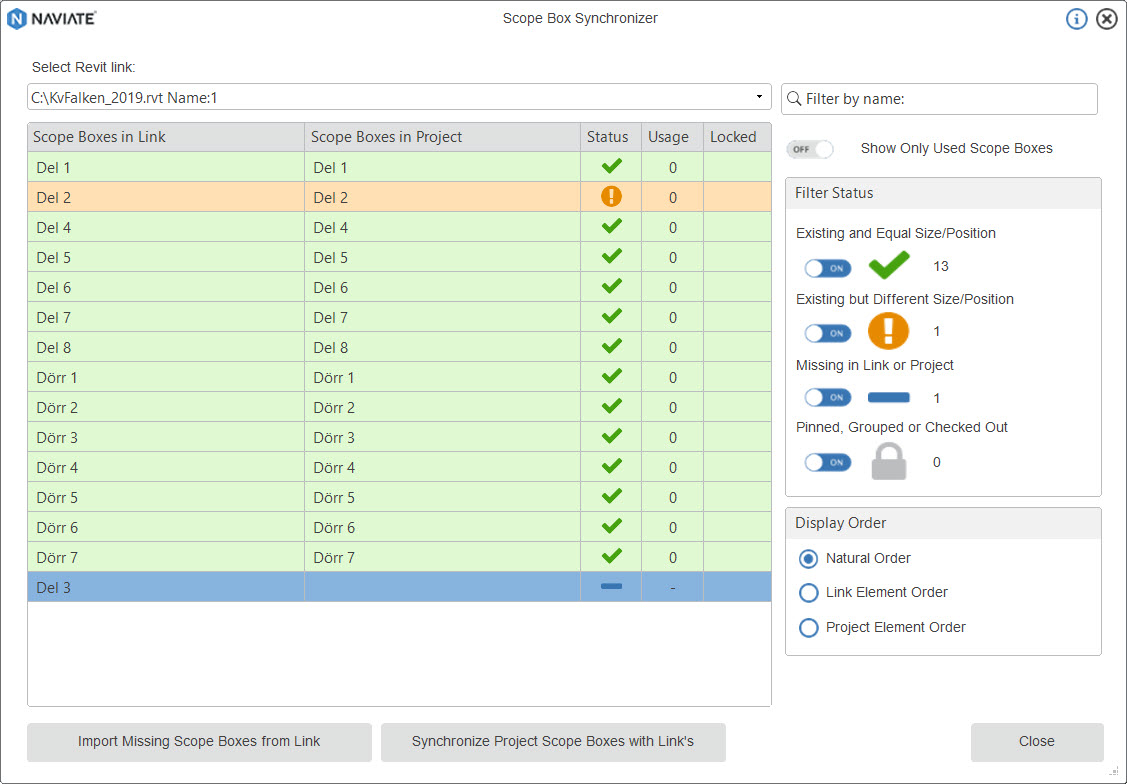 How to use Scope Box Synchronizer
