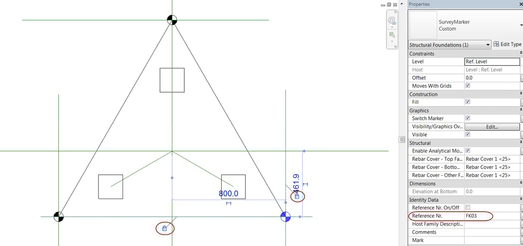 How to use survey marker to take out coordinate points