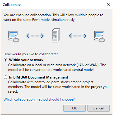Work together in a project with worksharing - one central file ...