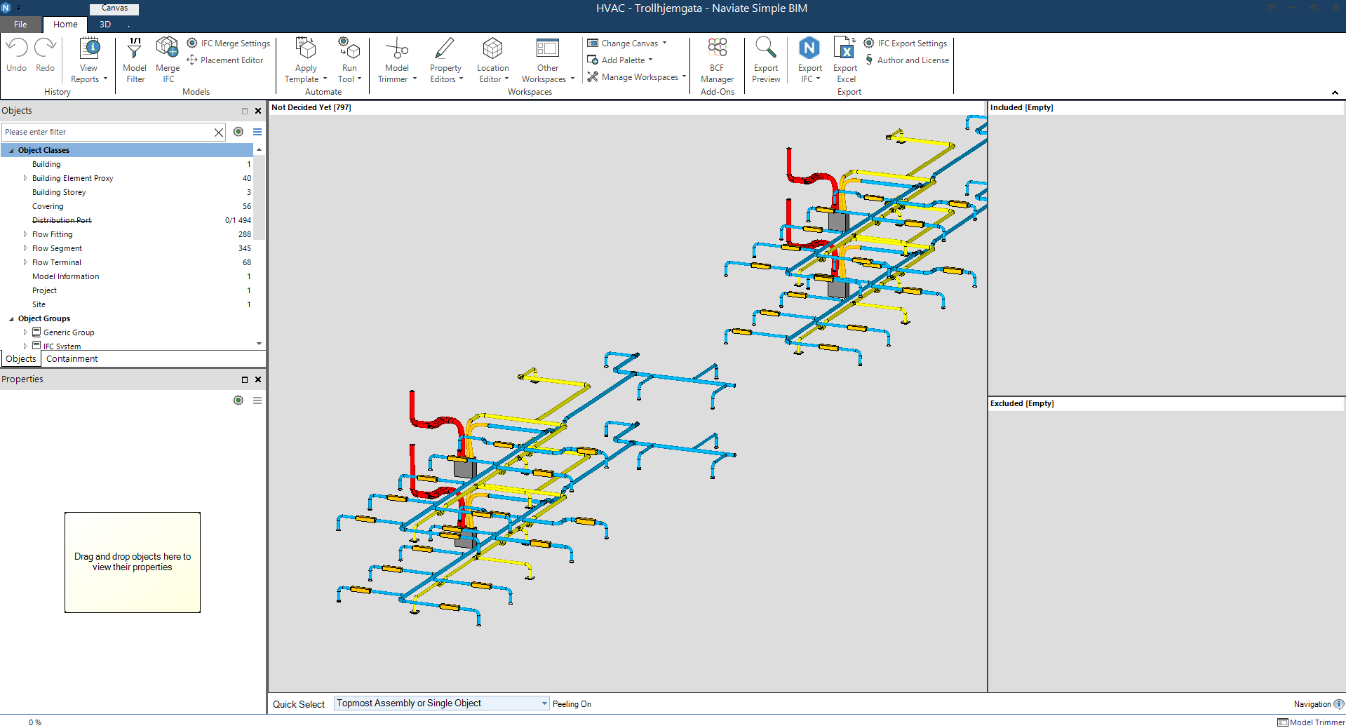 Templates in Naviate Simple BIM