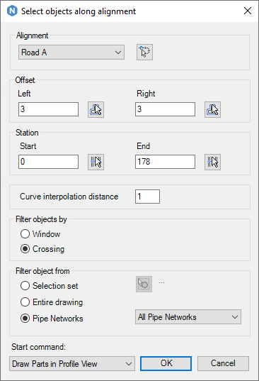 Select objects in Civil 3D with Naviate