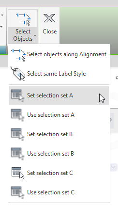 Select objects in Civil 3D with Naviate