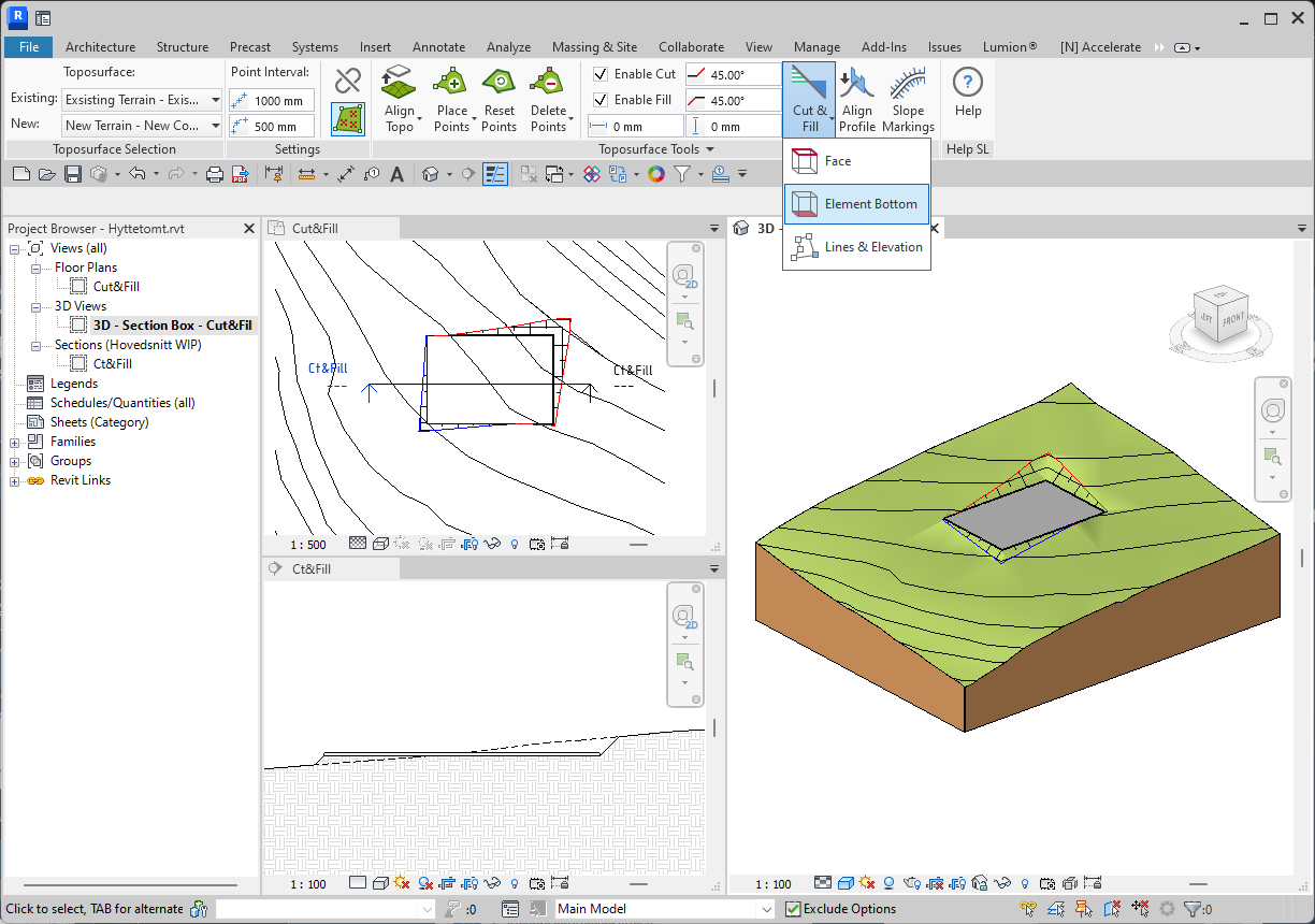 Using Cut & Fill and Slope Markings in Naviate for Revit Site & Landscaping