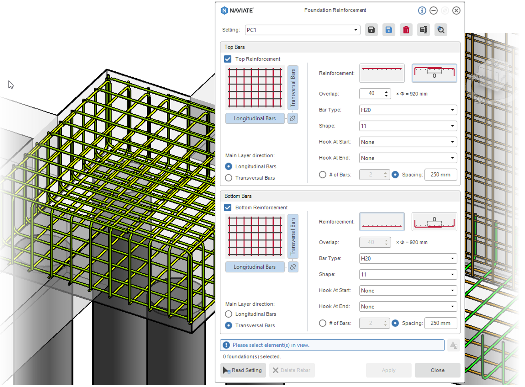 Discover Naviate Rebar #4 - Pad and Wall Foundation